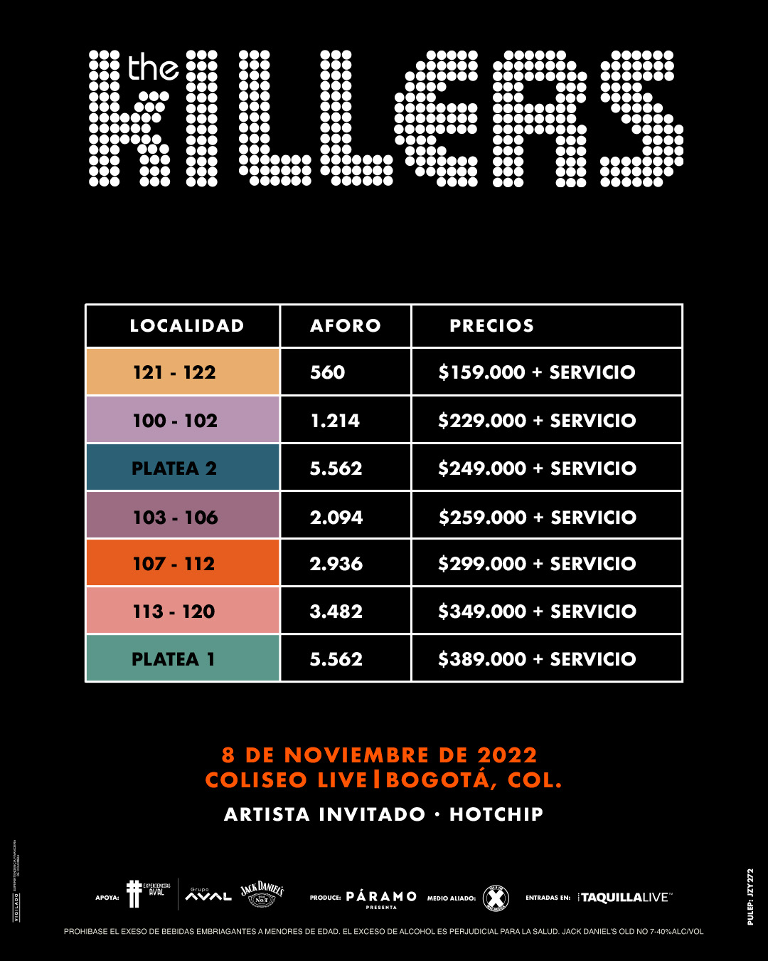 The Killers y Hot Chip en Colombia: boletería y fecha | Canal Trece